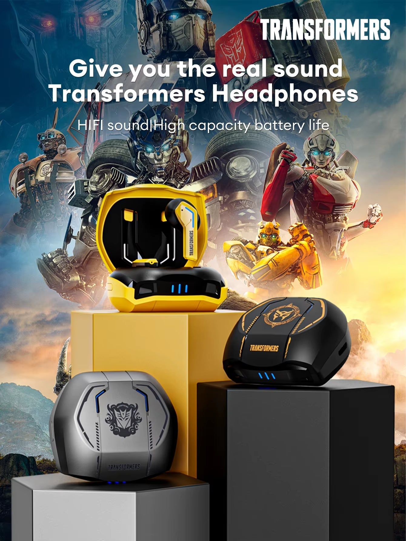AUDIFONOS INALAMBRICOS TRANSFORMERS – PerfectaTienda